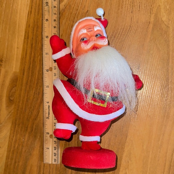 Holiday | Vintage Flocked Santa Claus | Poshmark